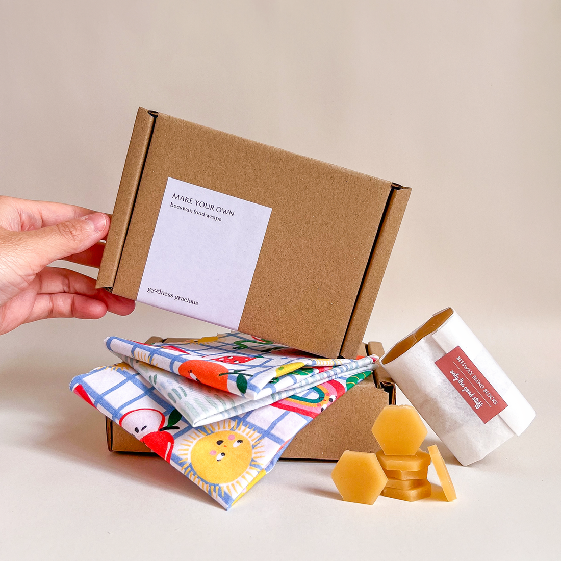DIY Beeswax Wrap Kit - Make your own beeswax food wraps – Goodness Gracious